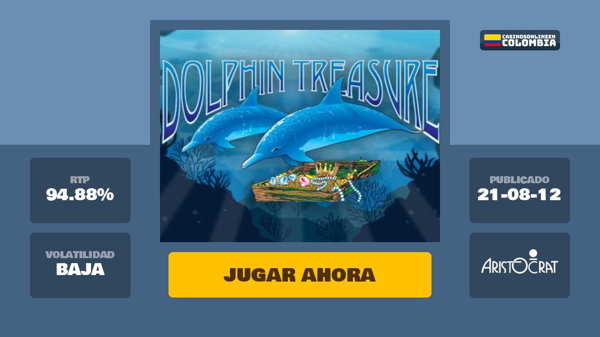 Dolphin Treasure tragamonedas. Juega Gratis o Dinero Real