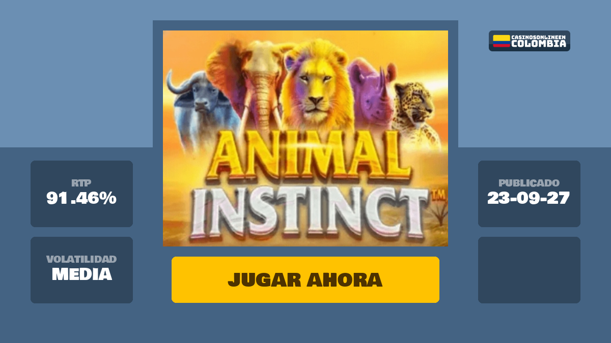 Animal instinct tragamonedas. Juega Gratis o Dinero Real